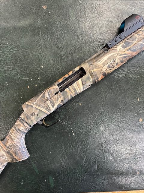 12G Browning A5 3 1/2"Camo Infinity Super Mag Real Tree with Red Ring ...